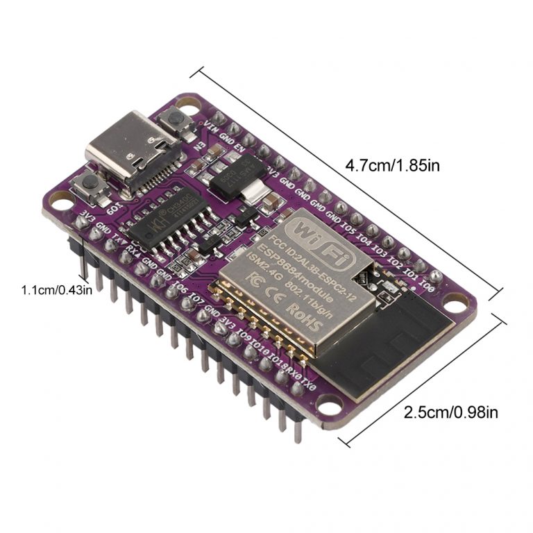 Tarjeta Desarrollo ESP8684 ESP32-C2 ESPC2-12 Wifi + bluetooth Tipo C ...