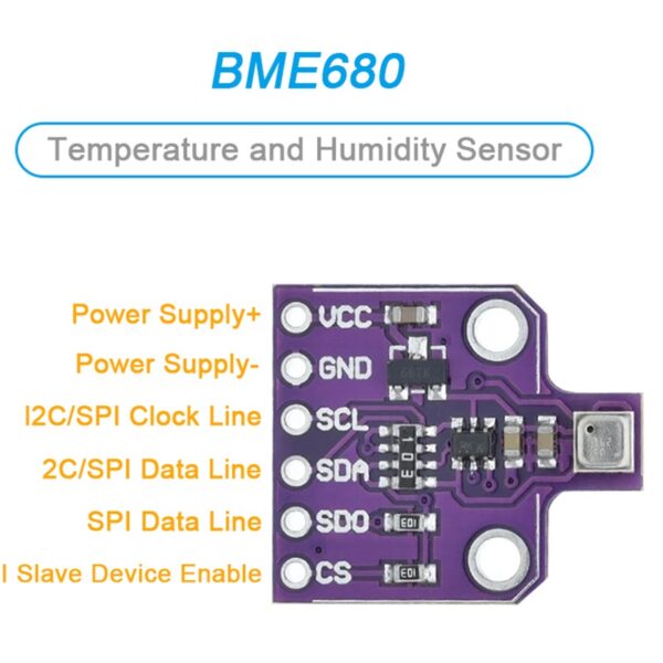 Sensor BME680 CJMCU-680 Presion Temperatura Humedad Gas VOC 3V - yorobotics
