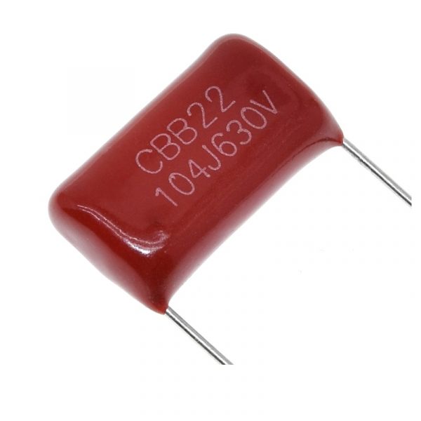 Condensador Capacitor Poliester 630V 104j 0.1uF Pitch 15mm - yorobotics
