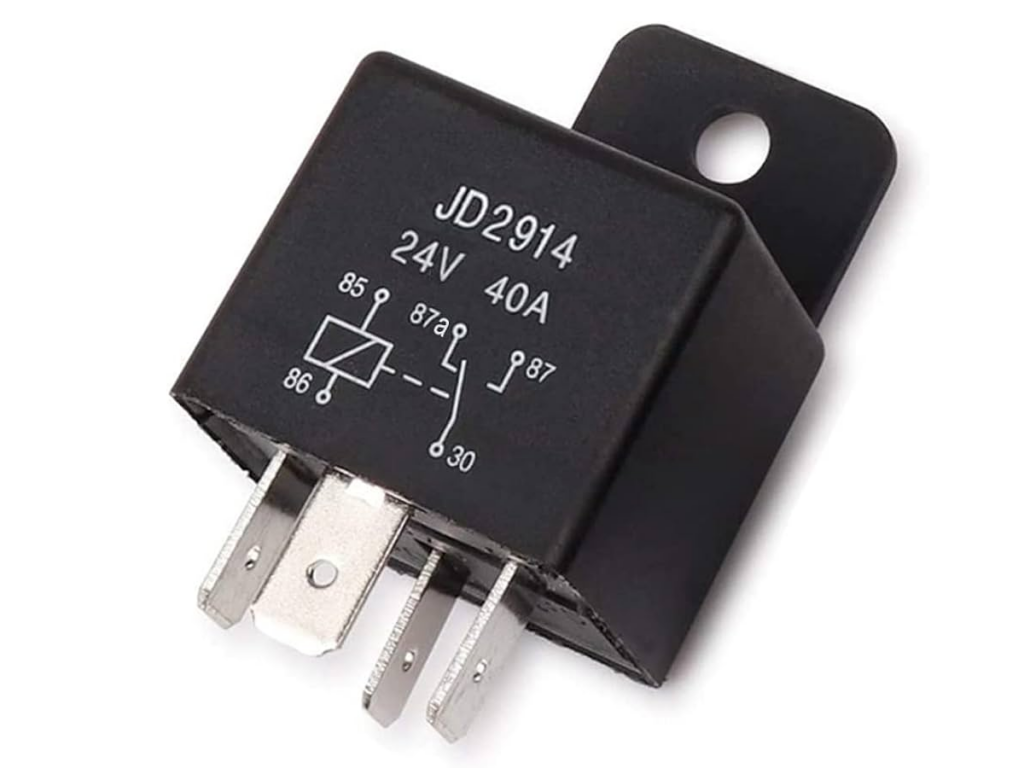 Relevo Automotriz Carro 24V DC 5 Pines 40A JD2914 Impermeable - yorobotics