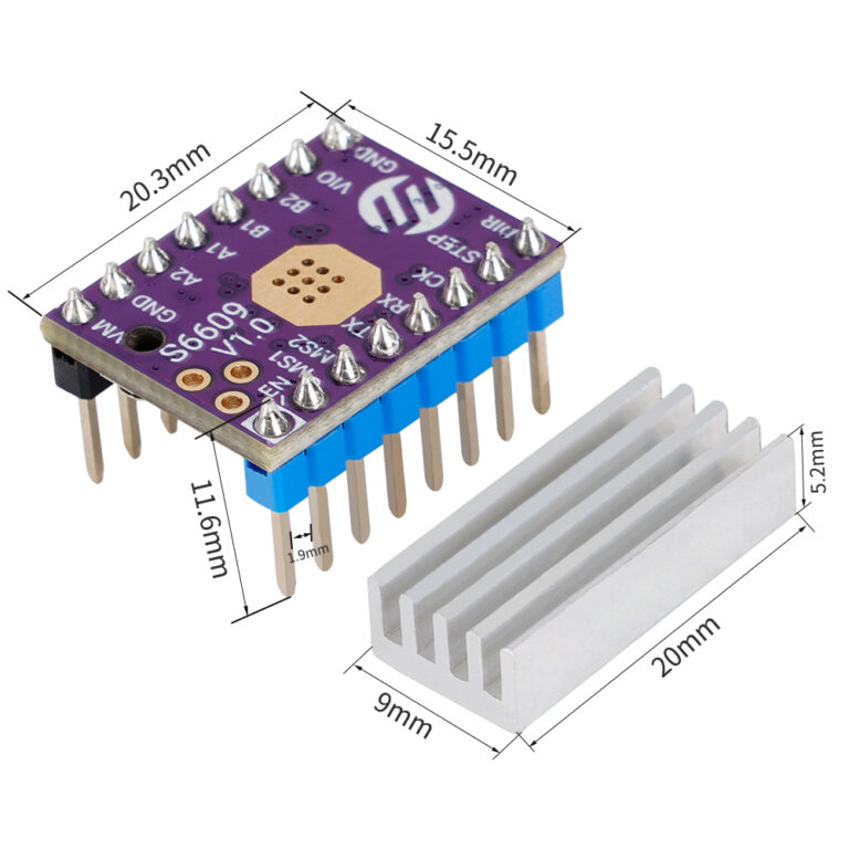 Driver Motor Paso Paso Gc6609 (s6609 Tmc2209 Tmc2208) Uart - yorobotics